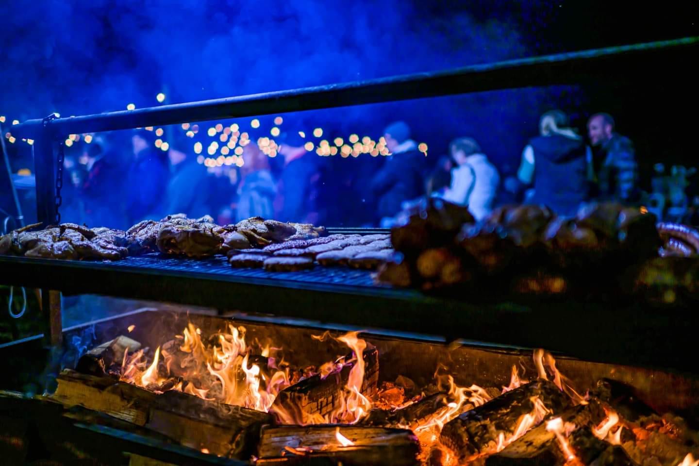 Cooking with fire - 15th farm birthday long table feast - Mount Gnomon Farm